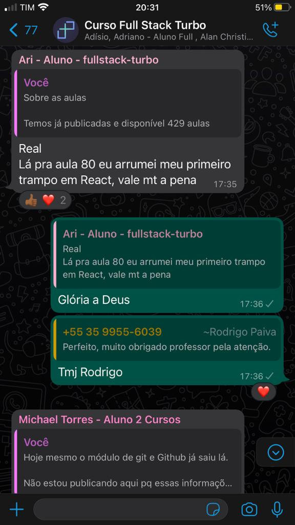 TipsCode - Curso Desenvolvedor FullStack Turbo
